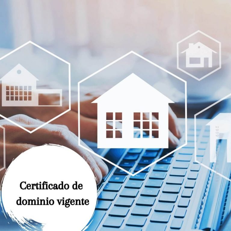 Certificado de dominio vigente - Solicitarlo en línea, en Oficina o Correos